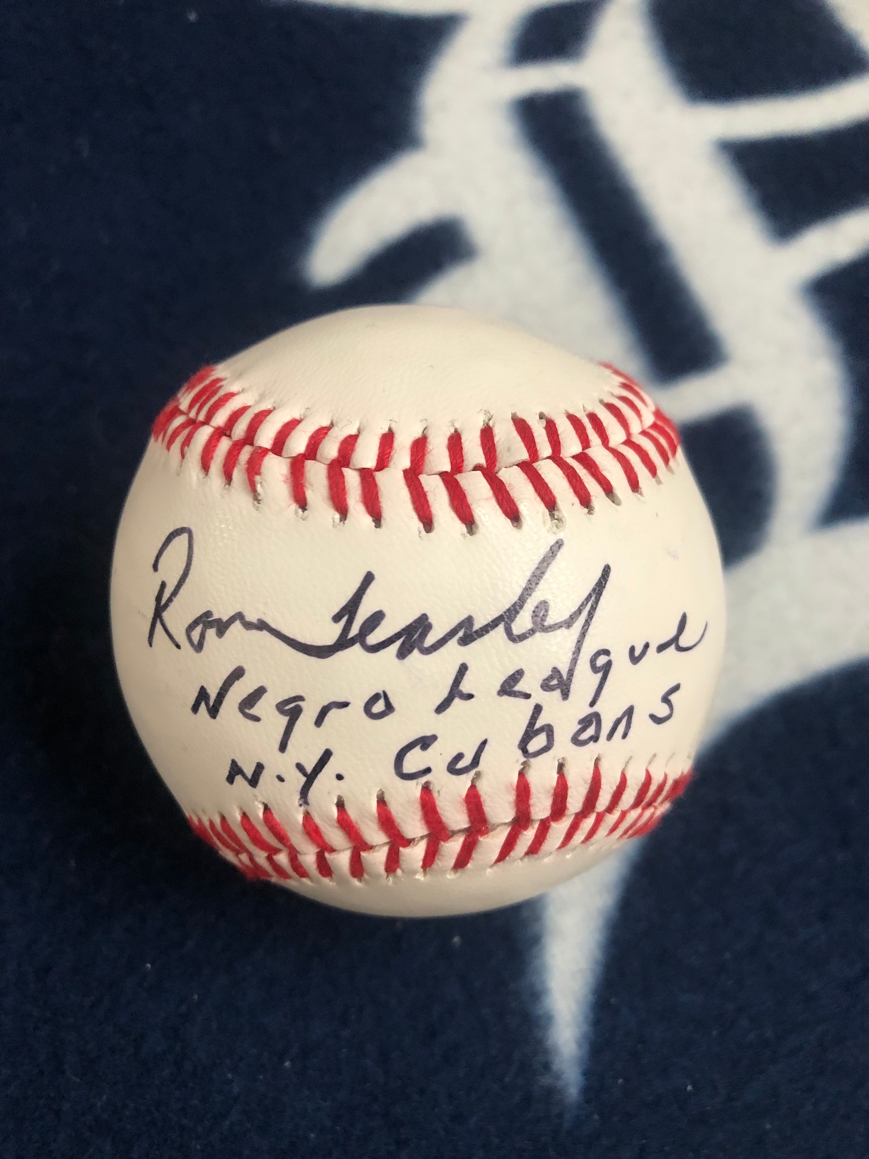 Ron Teasley Negro League Baseball Memorabilia